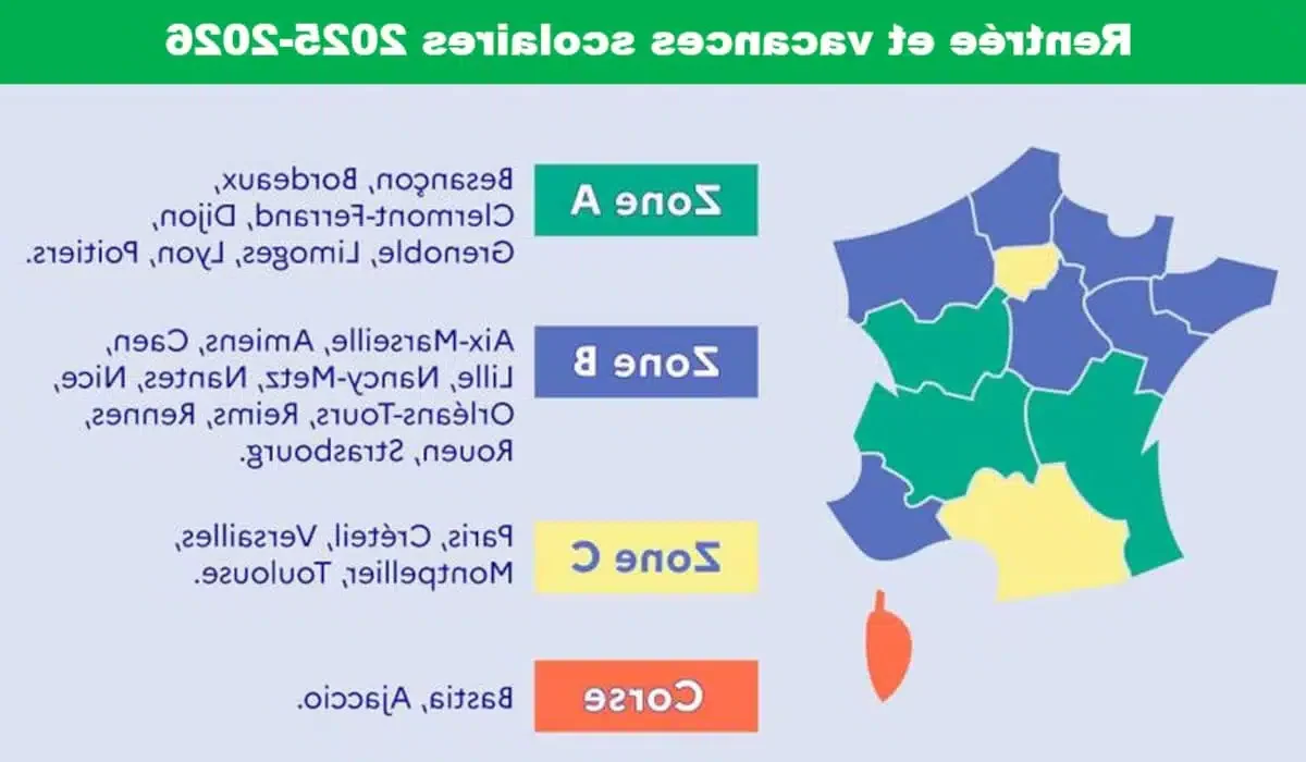 Quelle zone est en vacances scolaires en ce moment en France